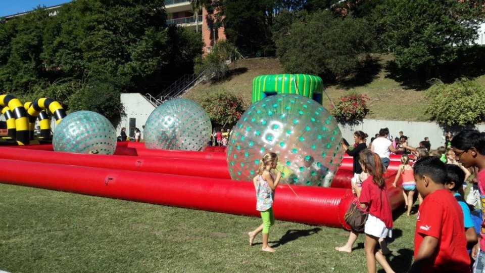 Zorb Balls and Track - Rainbow InflatablesRainbow Inflatables
